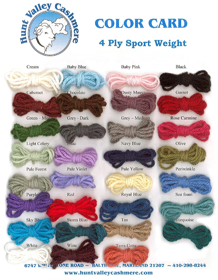 Hunt Valley Cashmere - Cashmere Price Chart