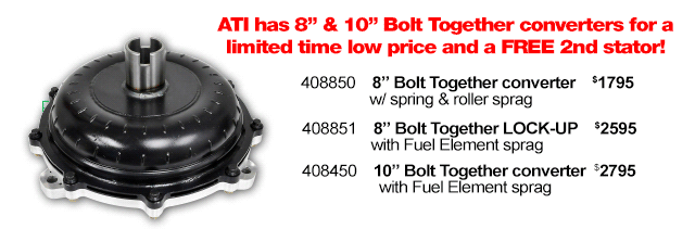 ATI Lock Up Converter Sale - ends December 2